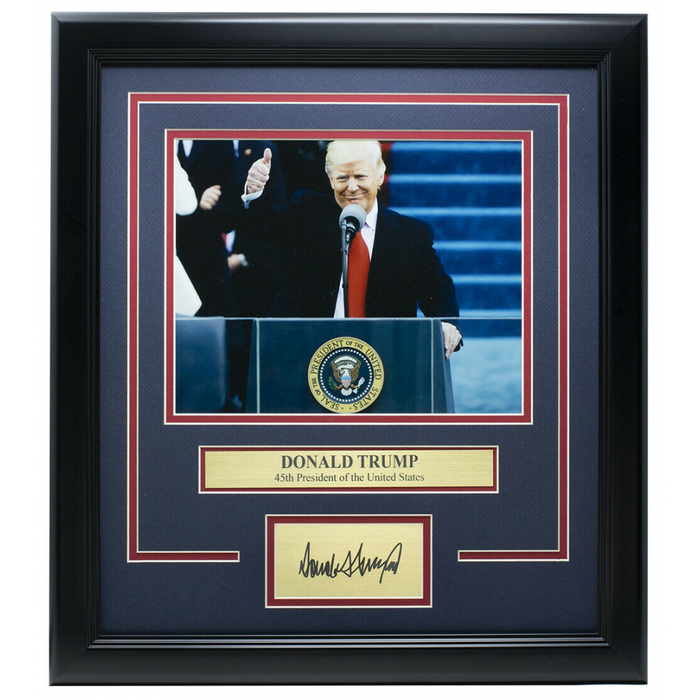 Donald Trump Custom Framed Photo Display | Pristine Auction