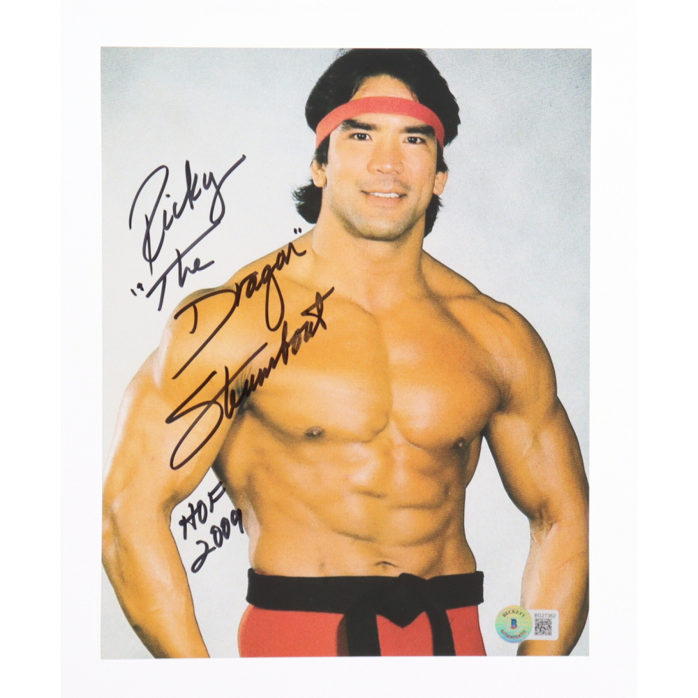 Ricky "The Dragon" Steamboat Signed WWE 8x10 Photo Inscribed "The ...