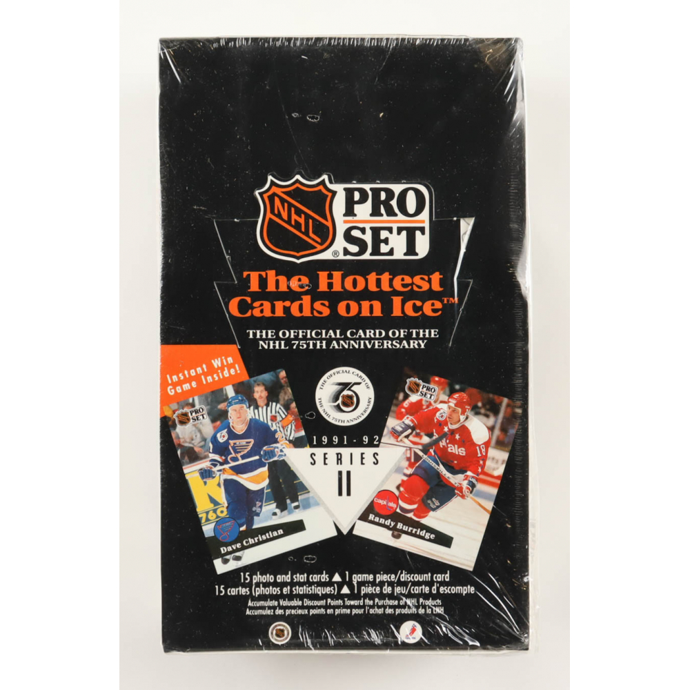 1991-92 Pro Set Series II Hockey Card Box with (36) Packs | Pristine Auction