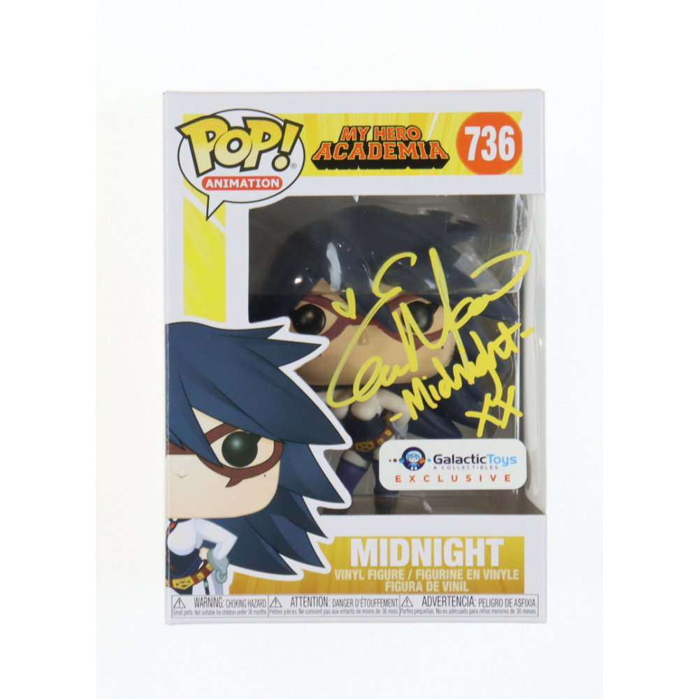 Elizabeth Maxwell Signed My Hero Academia 736 Midnight Funko Pop Vinyl Figure Inscribed