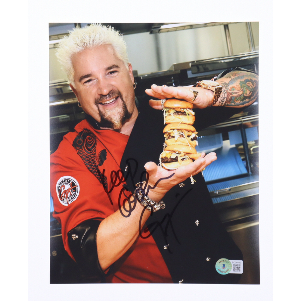Guy Fieri Signed 8x10 Photo Inscribed "Keep Cool" (Beckett) | Pristine ...