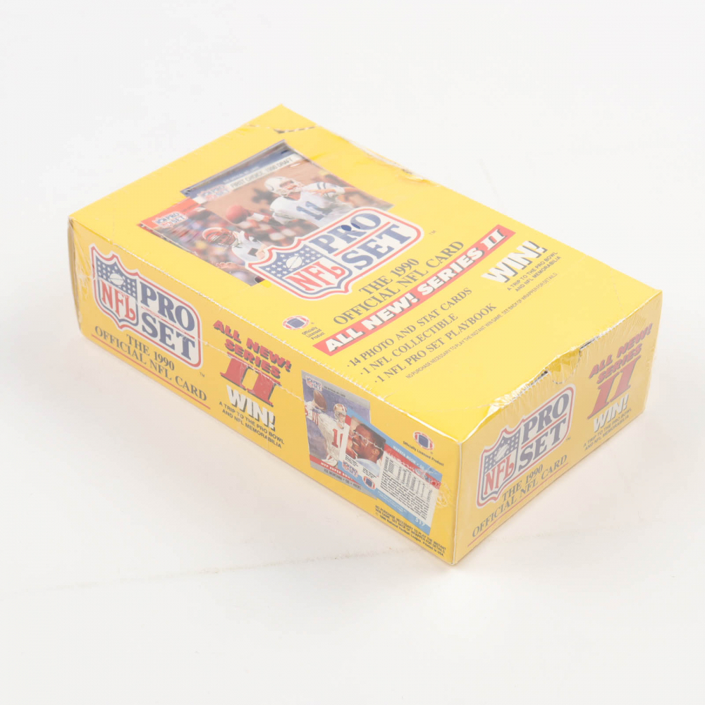 Factory Sealed 1990 Pro Set Series 2 Football Wax Box | Pristine Auction