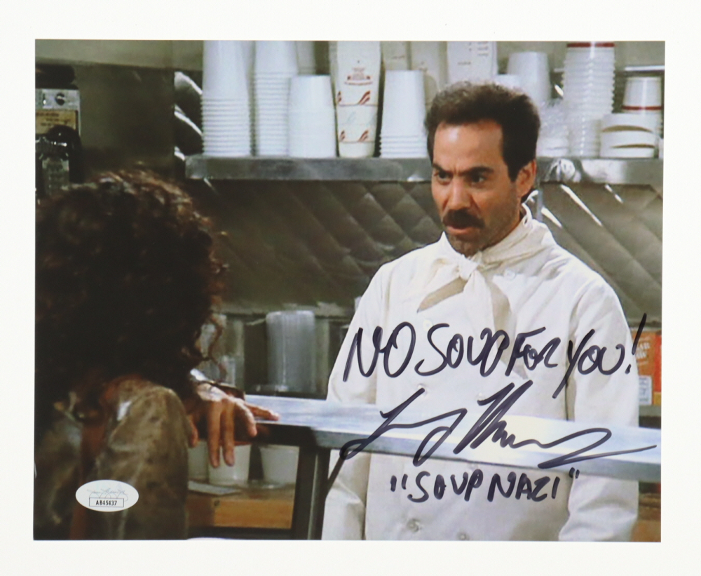 Larry Thomas Signed "Seinfeld" 8x10 Photo Inscribed "No Soup for You ...