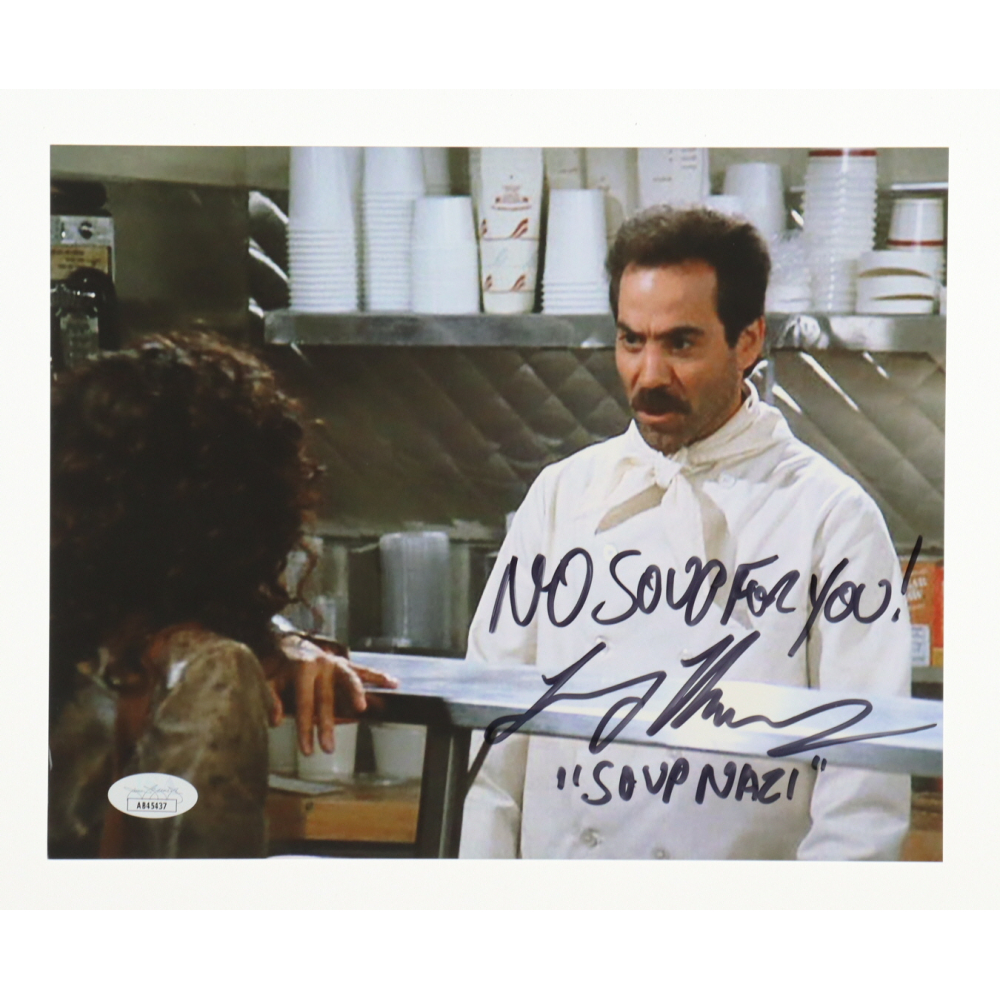 Larry Thomas Signed "Seinfeld" 8x10 Photo Inscribed "No Soup for You ...