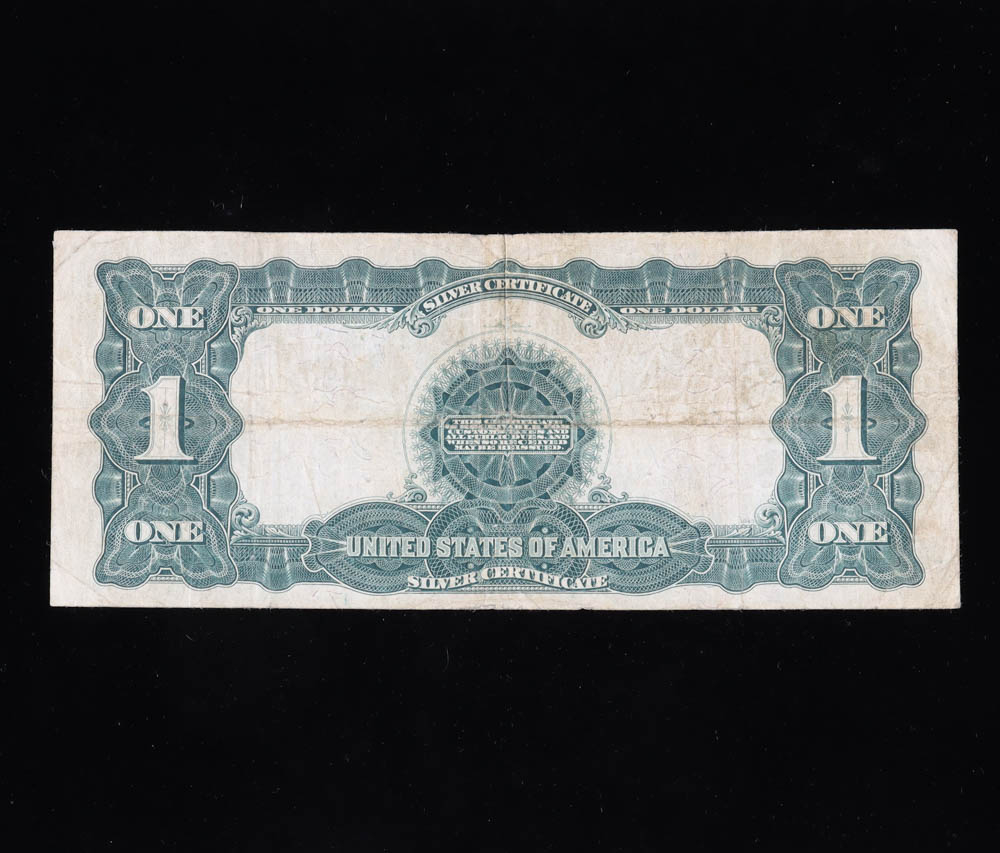 1899 $1 One Dollar "Black Eagle" Blue Seal Silver Certificate Large ...