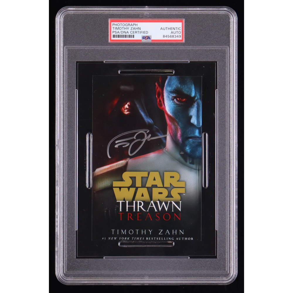Timothy Zahn Signed "Star Wars: Thrawn" 4x6 Photo (PSA) | Pristine Auction