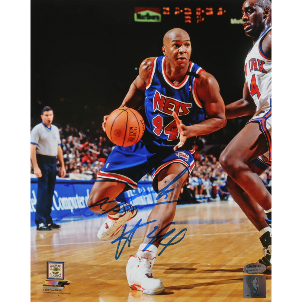 Derrick Coleman Signed Nets 8x10 Photo (Schwartz) | Pristine Auction