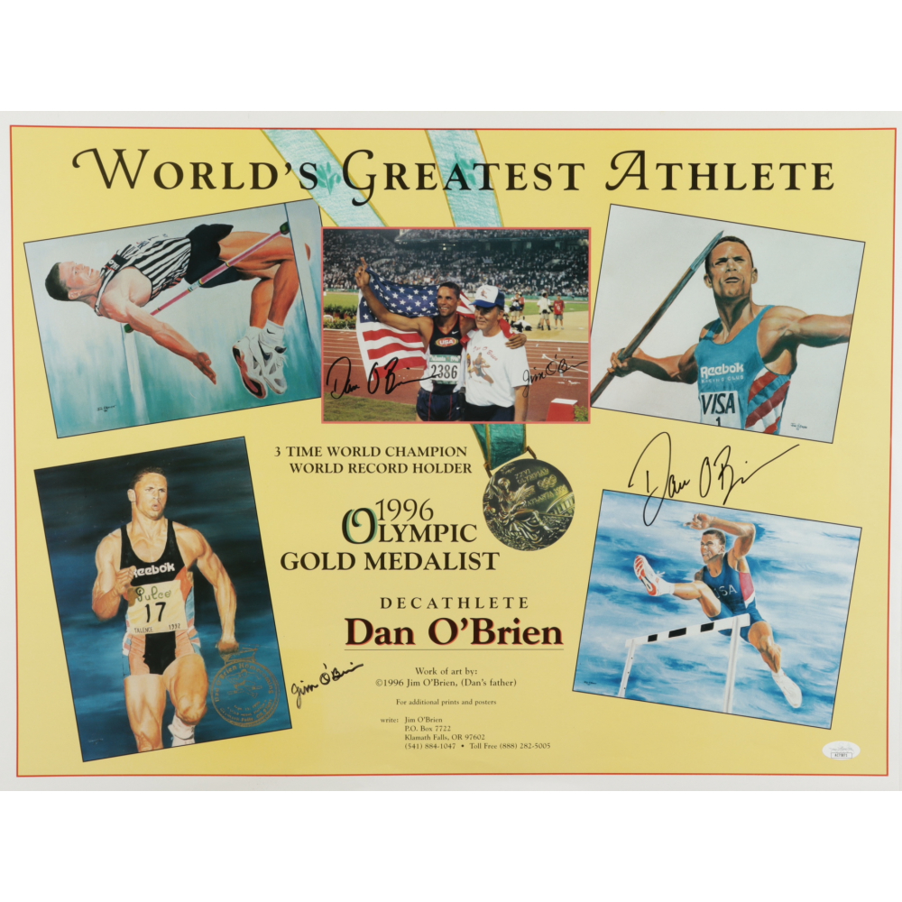 Dan O'Brien & Jim O'Brien Signed "World's Greatest Athlete" 1996 ...