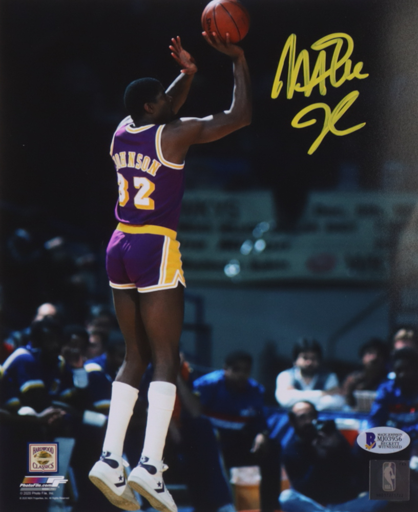 Magic Johnson Signed Lakers 8x10 Photo (Johnson) | Pristine Auction