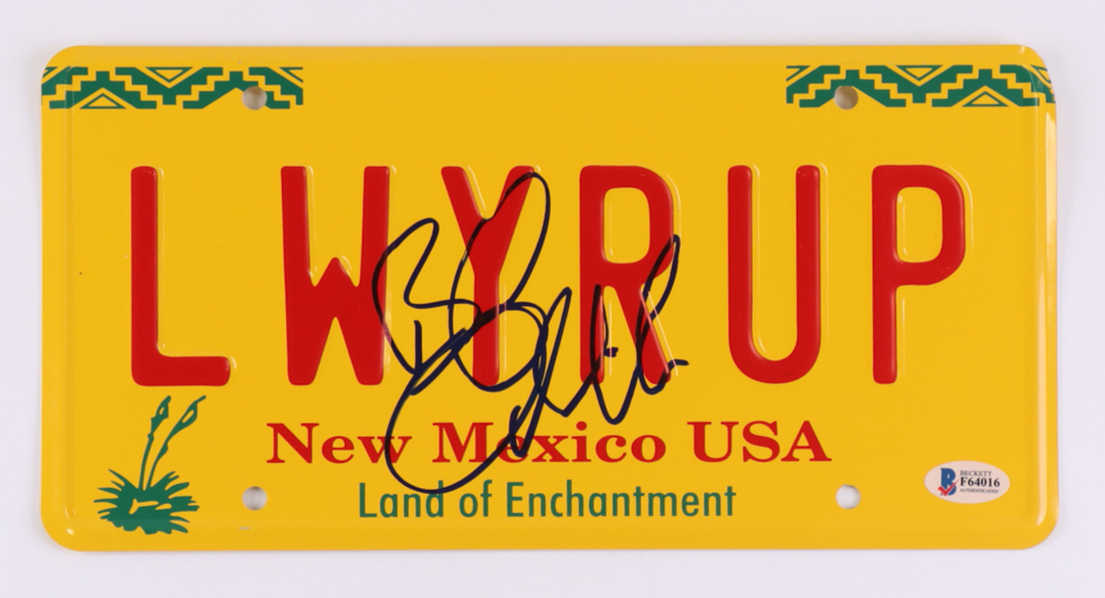 Bob Odenkirk Signed "Better Call Saul" License Plate (Beckett ...