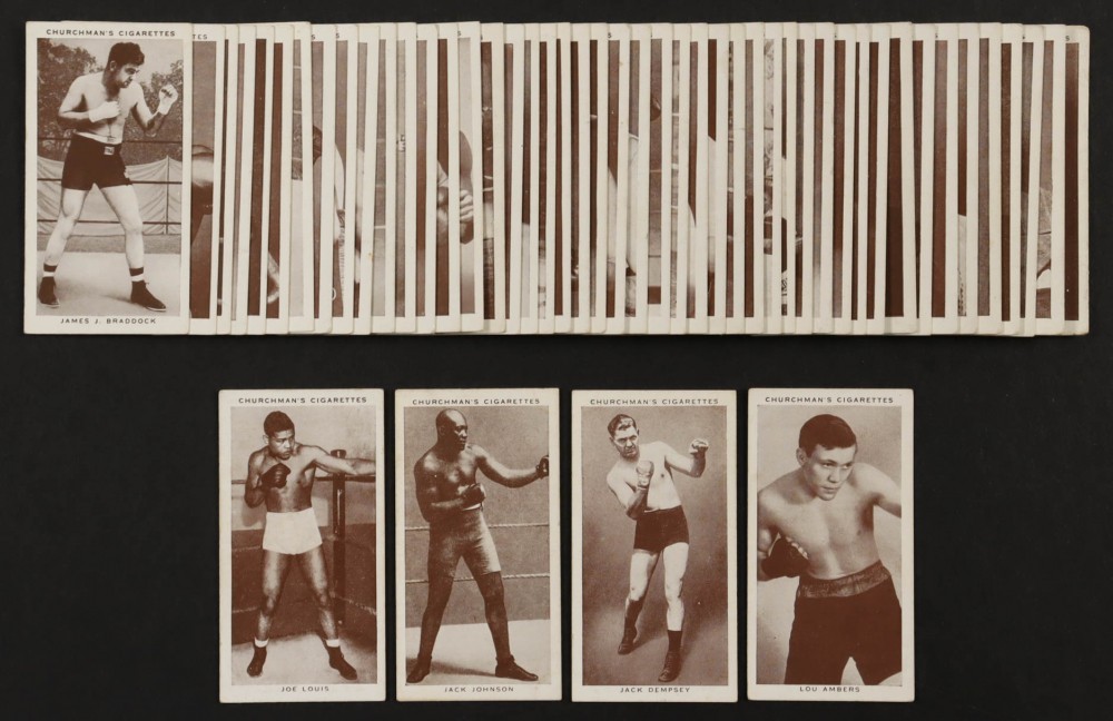Complete Set of (50) 1938 Churchman's "Boxing Personalities" Vintage ...