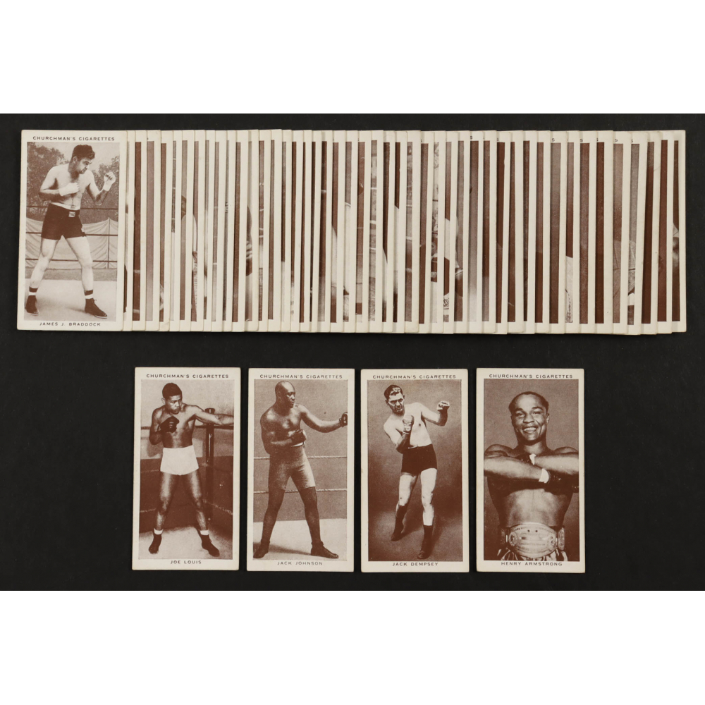 Complete Set of (50) 1938 Churchman's "Boxing Personalities" Vintage ...