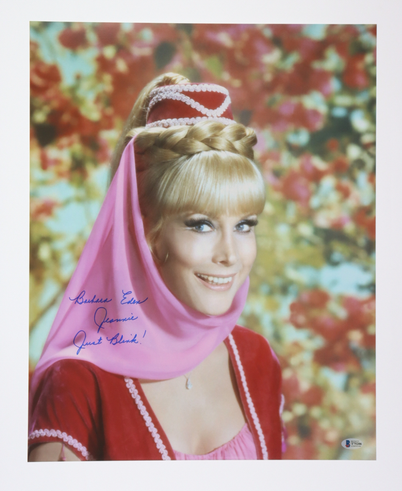 Barbara Eden Signed "I Dream of Jeannie" 16x20 Photo Inscribed "Jeannie ...