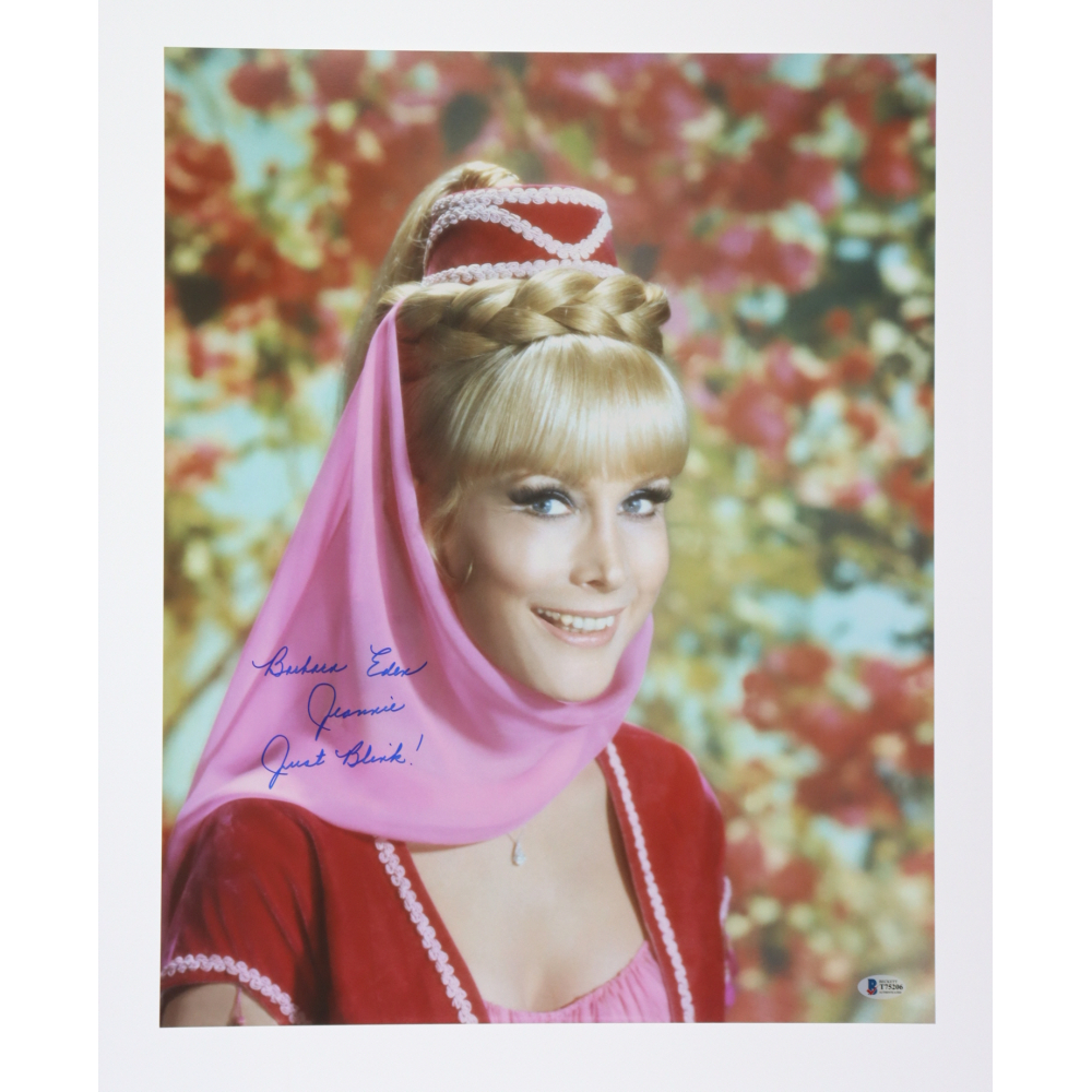 Barbara Eden Signed "I Dream of Jeannie" 16x20 Photo Inscribed "Jeannie ...