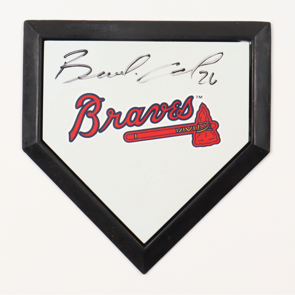 Brooks Conrad Signed Braves Logo Mini Home Plate (JSA) | Pristine Auction
