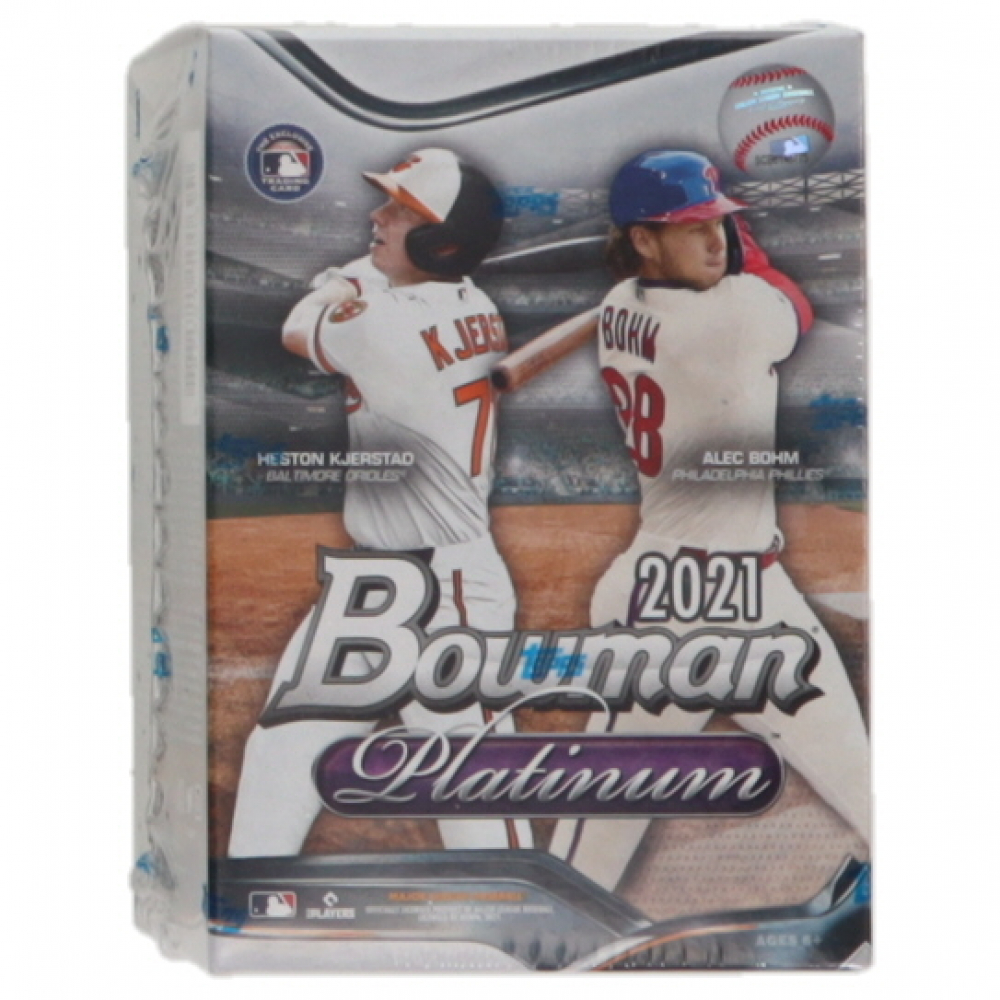 2021 Bowman Platinum Baseball Blaster Box with (8) Packs | Pristine Auction
