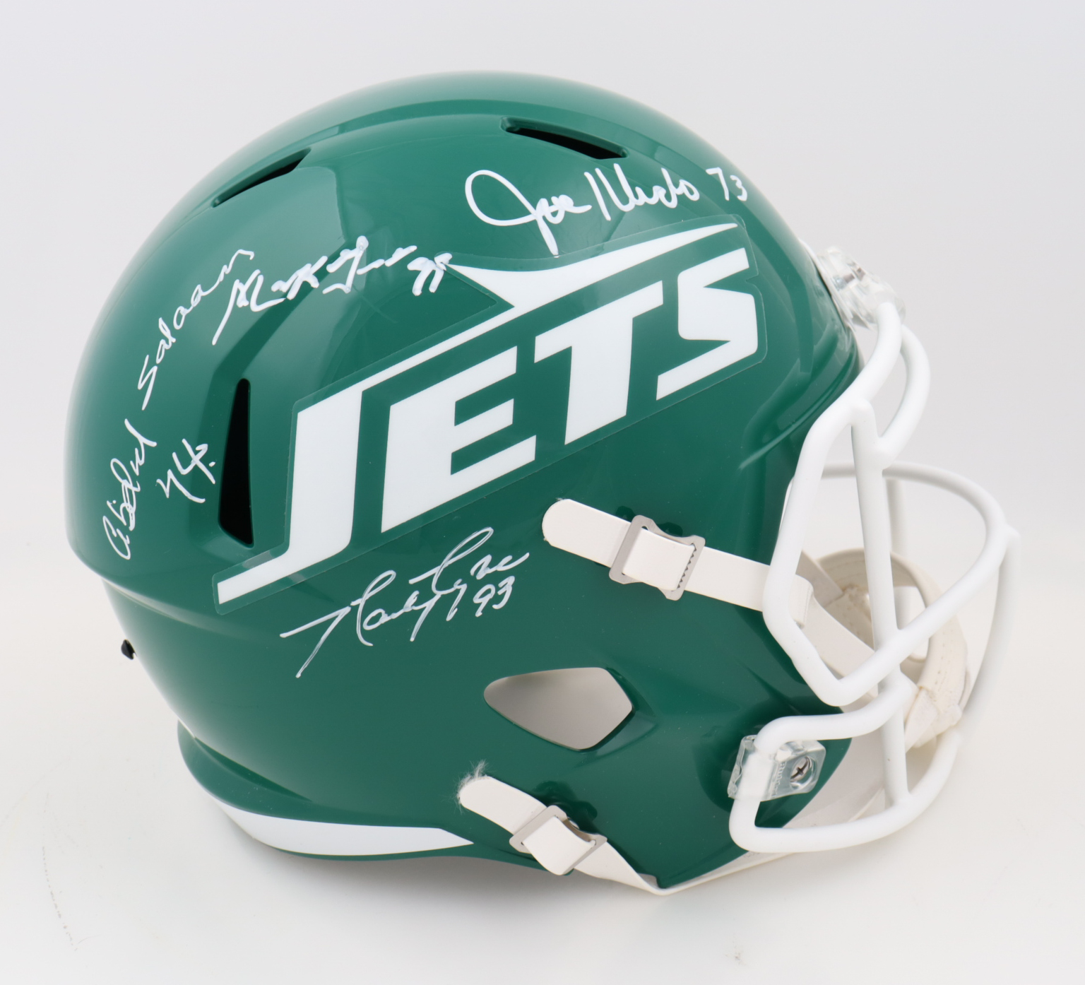 Jets "The Sack Exchange" Full-Size Helmet Signed by (4) with Joe Klecko ...