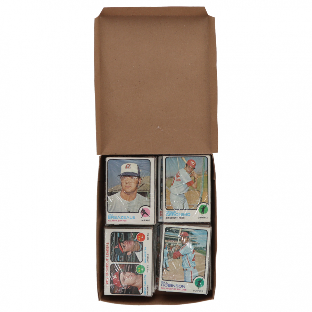 1973 Topps Football Cello Fun Pack Vending Box with (20) Packs ...