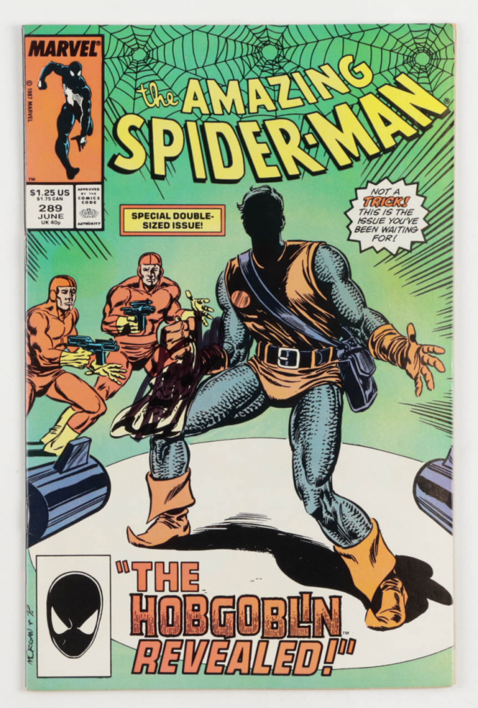Stan Lee Signed 1987 "The Amazing Spider-Man" Issue #289 Marvel Comic ...