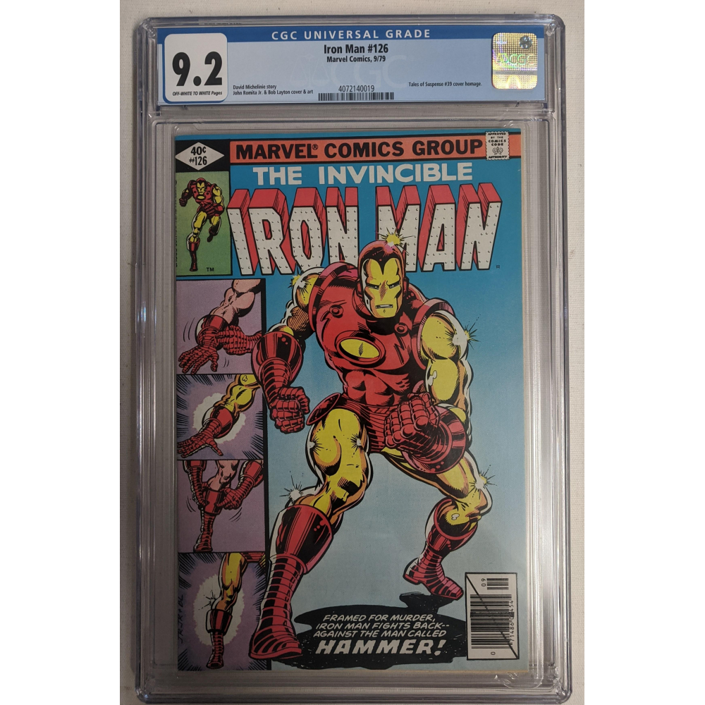1979 "Iron Man" Issue #126B Marvel Comic Book (CGC 9.2) | Pristine Auction