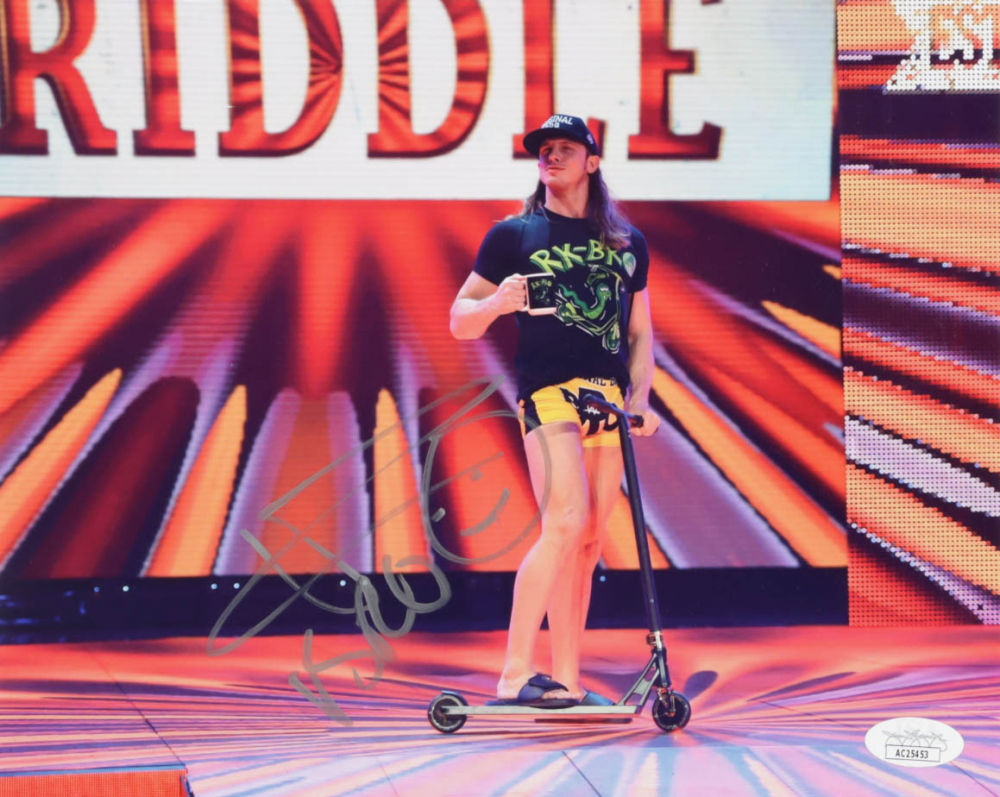 Matthew Riddle Signed WWE 8x10 Photo Inscribed "Bro" (JSA) | Pristine ...