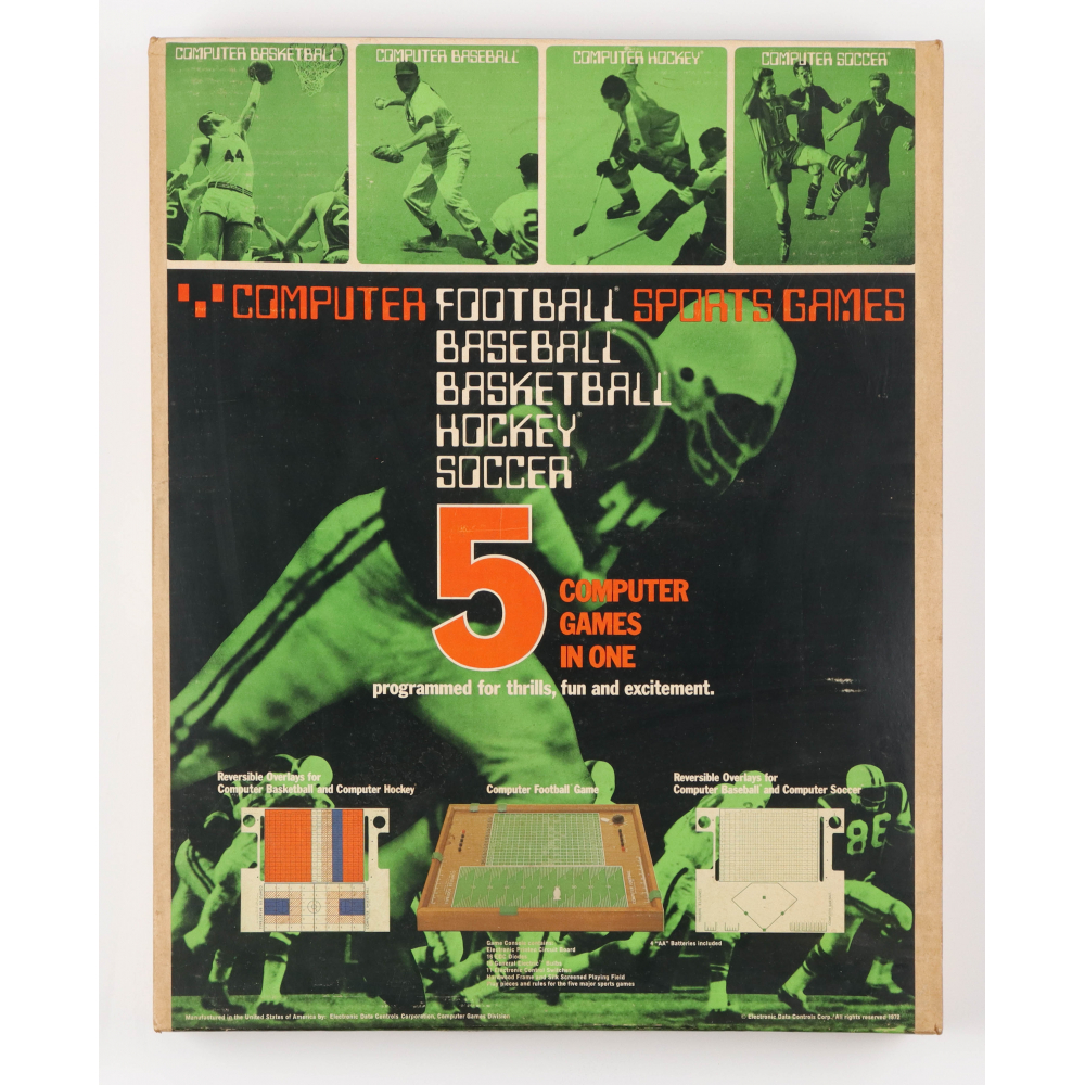 Vintage 1972 Electric Computer Football Game With Original Box ...