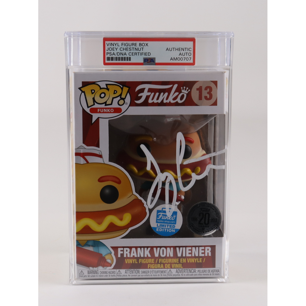 Joey Chestnut Signed #13 Frank Von Viener Funko Pop! Vinyl Figure (PSA ...