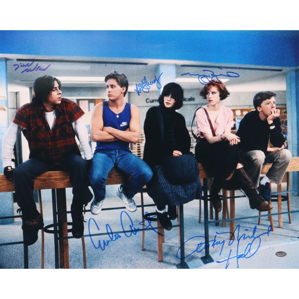 "The Breakfast Club" 16x20 Photo Cast-Signed by (5) with Molly Ringwald ...
