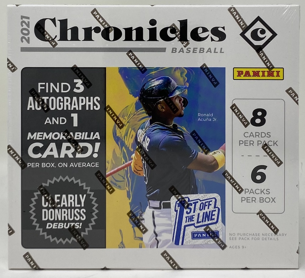 2021 Panini Chronicles Baseball 1st Off The Line FOTL Hobby Box ...