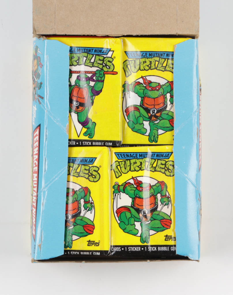 1989 Topps Teenage Mutant Ninja Turtles Wax Box with (48) Packs ...
