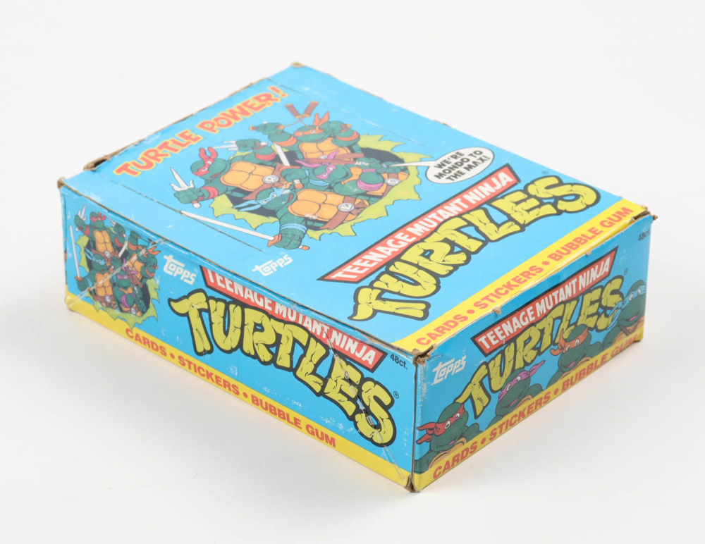 1989 Topps Teenage Mutant Ninja Turtles Wax Box with (48) Packs ...