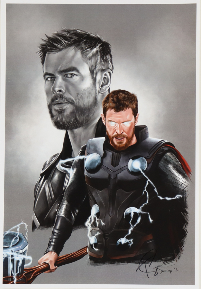 Tony Santiago - Thor - The Avengers - Marvel Comics 13x19 Signed ...