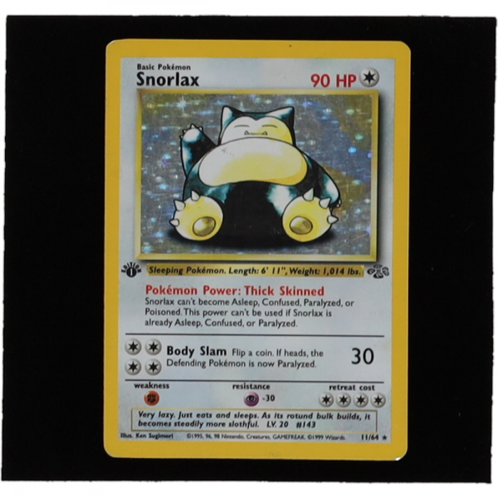 Snorlax Pokemon 1999 Jungle 1st Edition #11 Holo | Pristine Auction