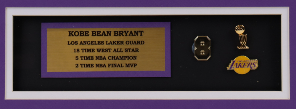 Kobe Bryant Lakers Custom Framed Jersey Display with Jersey & NBA ...
