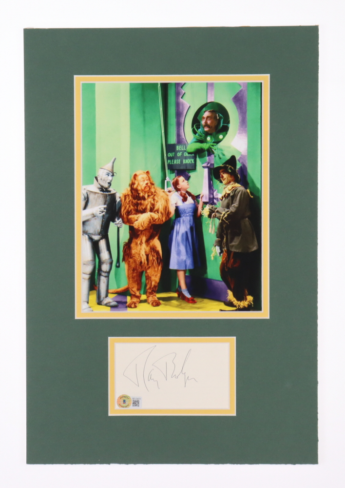 Ray Bolger Signed 12x18 Custom Matted Cut Display (Beckett) | Pristine ...