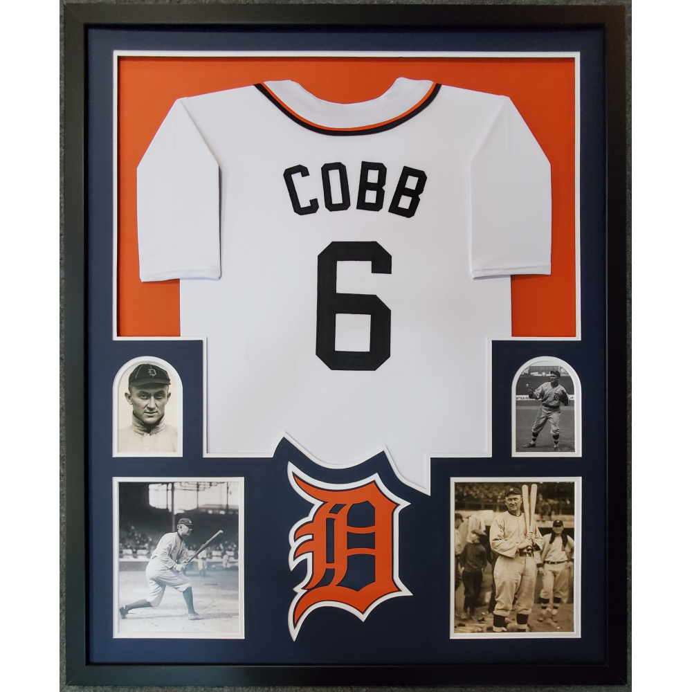 Ty Cobb Custom Framed Jersey Display | Pristine Auction