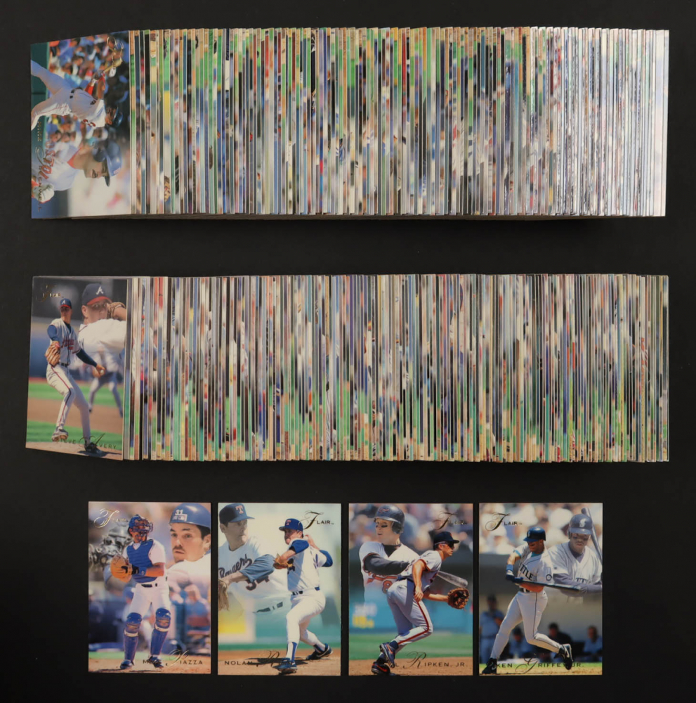 1995 Flair Baseball Complete Set of (433) Cards with Mike Piazza #75 ...