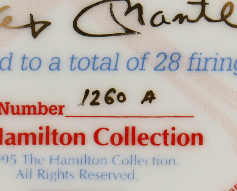 Mickey Mantle LE "Remembering a Legendary Career" 1995 The Hamilton ...