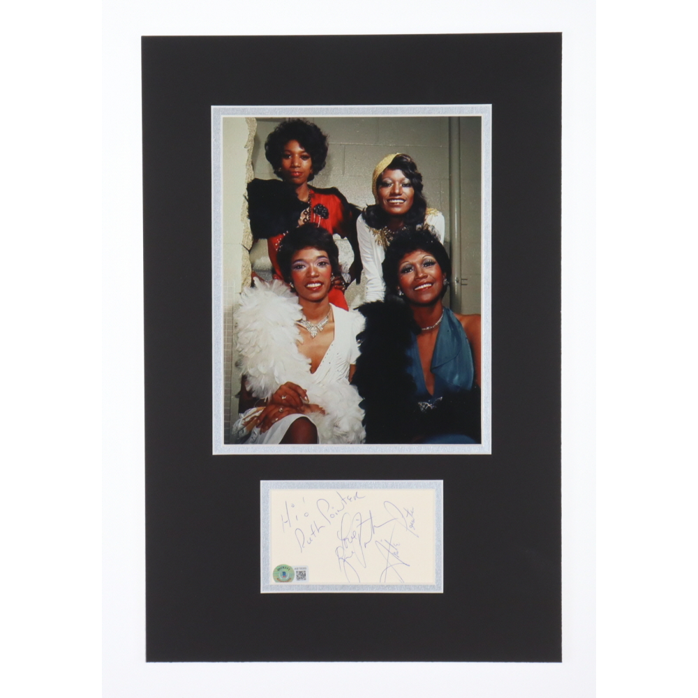 Ruth Pointer, Anita Pointer & June Pointer Signed 12x18 Custom Matted ...