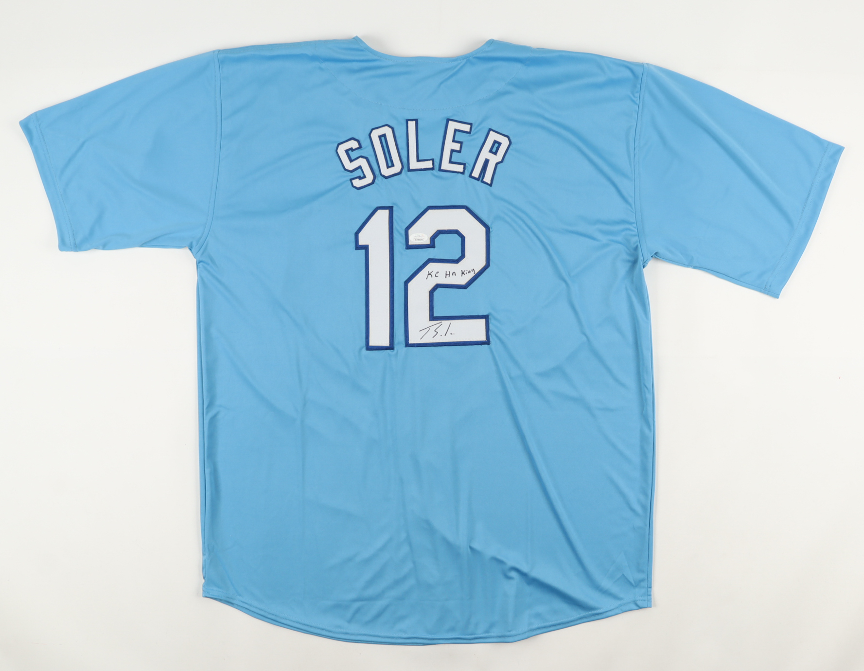 Jorge Soler Signed Jersey Inscribed "KC HR King" (JS) | Pristine Auction