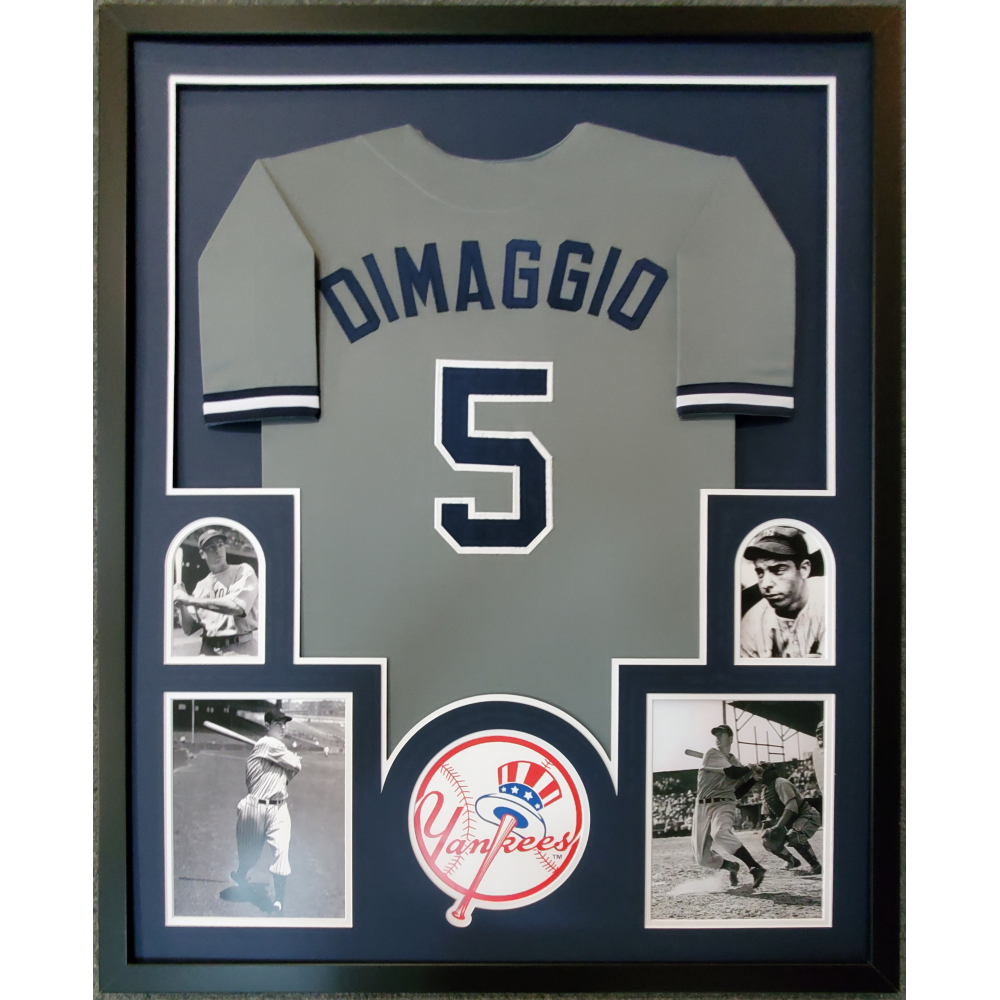 Joe DiMaggio Custom Framed Jersey Display | Pristine Auction