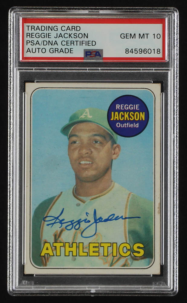 Reggie Jackson Signed 1969 Topps #260 RC (PSA) | Pristine Auction