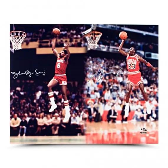 Michael Jordan & Julius Erving Signed 16x20 Photo (UDA) | Pristine Auction