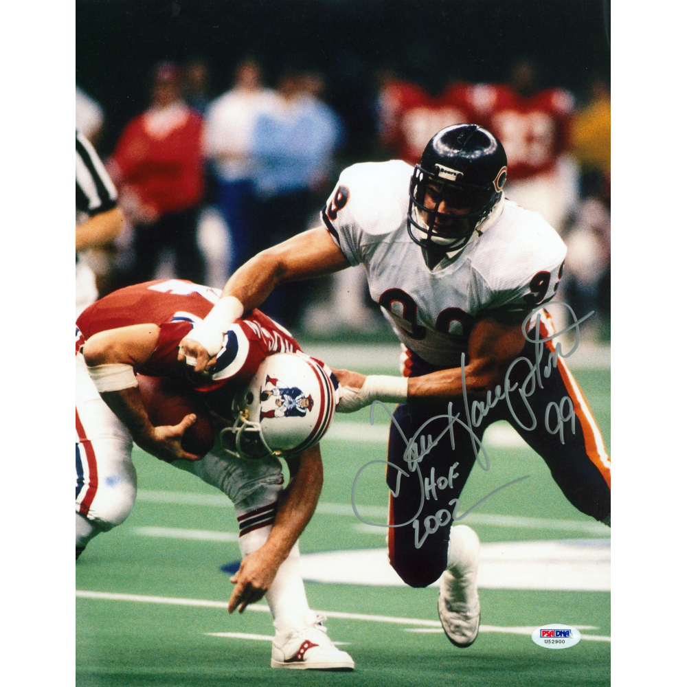 Dan Hampton Signed Bears 11x14 Photo Inscribed "HOF 2002" (PSA ...