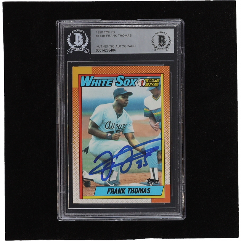 Frank Thomas Signed 1990 Topps #414b Rc (bgs) | Pristine Auction