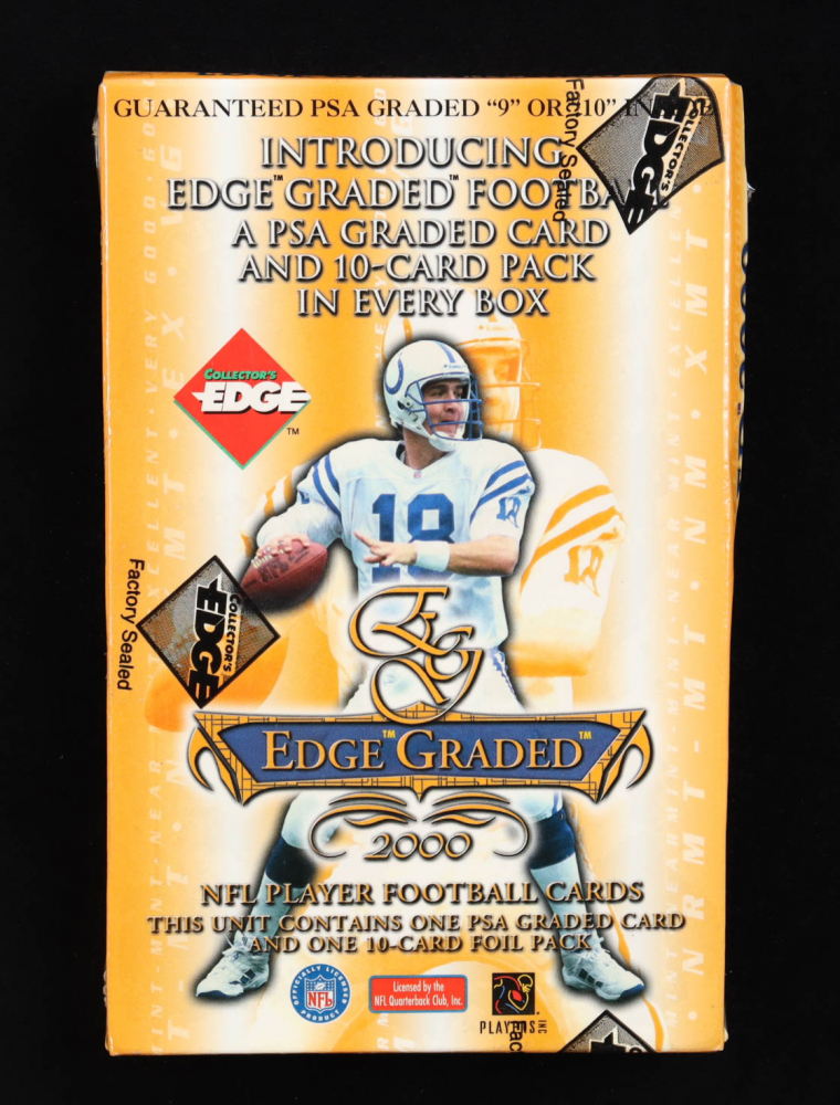 2000 Collector's Edge Edge Graded Football Box with (1) PSA Graded Card ...