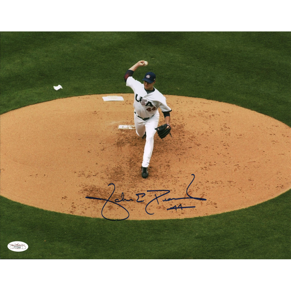 Jake Peavy Signed Team USA 11x14 Photo (JSA) | Pristine Auction