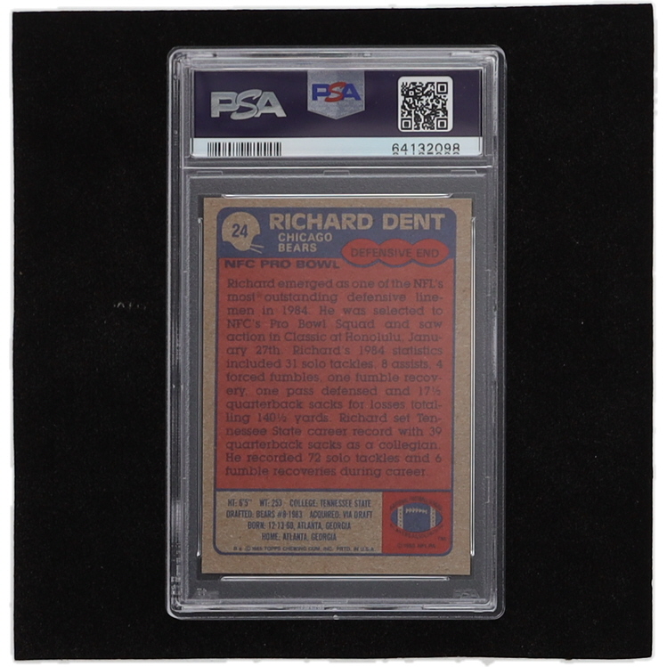 Richard Dent Signed 1985 Topps #24 RC (PSA 6 & PSA) | Pristine Auction