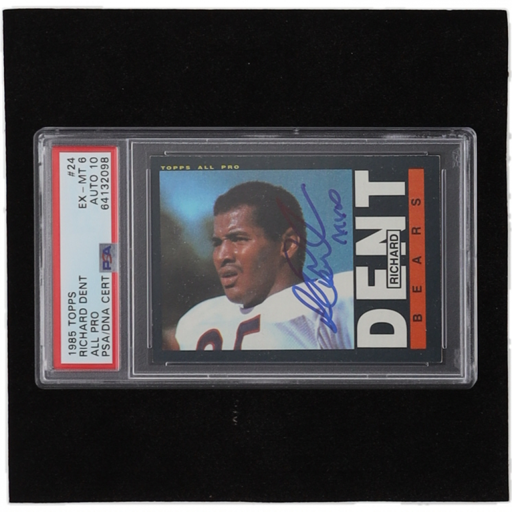 Richard Dent Signed 1985 Topps #24 RC (PSA 6 & PSA) | Pristine Auction