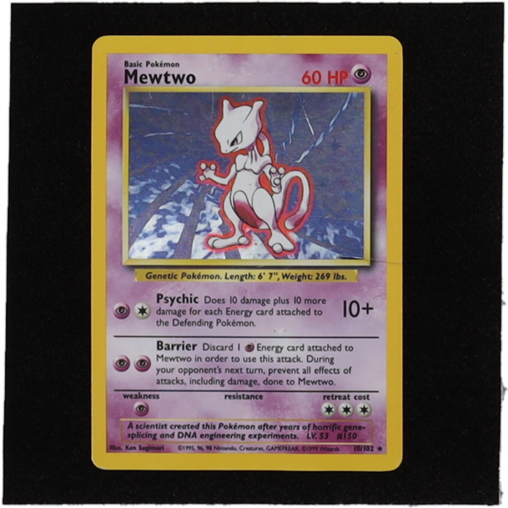 Mewtwo Pokemon 1999 Base Unlimited #10 Holo | Pristine Auction